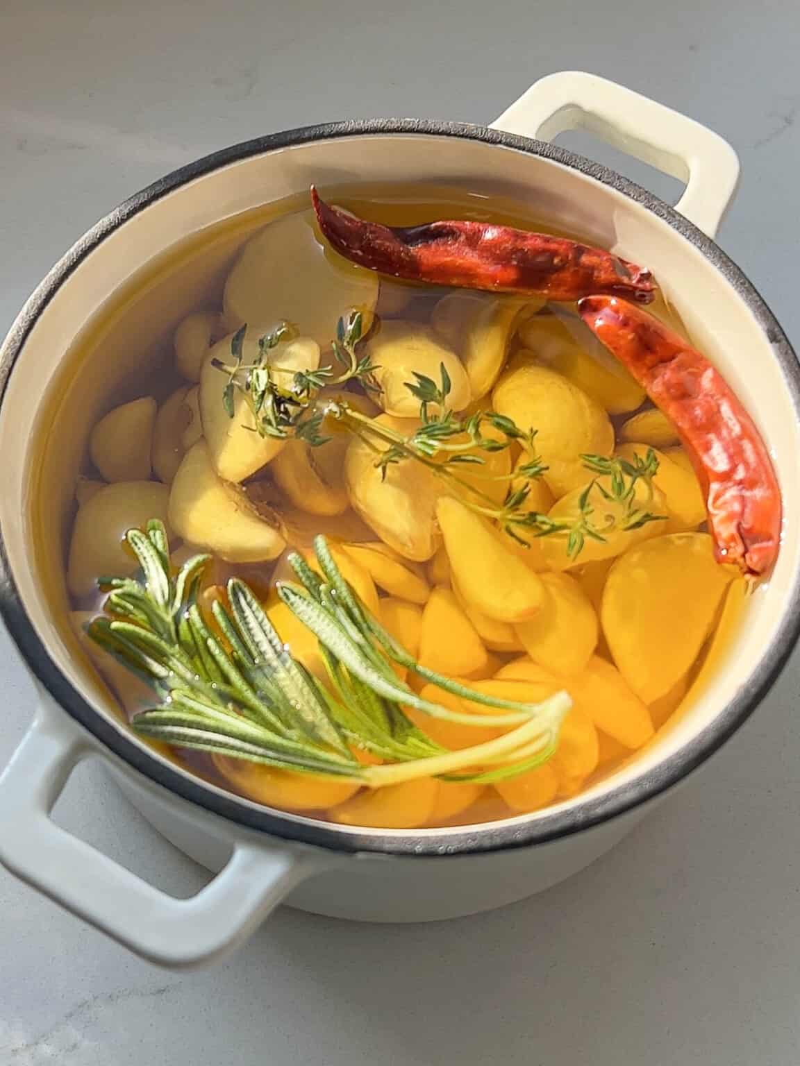 How To Make Garlic Confit - Hungry Foodie